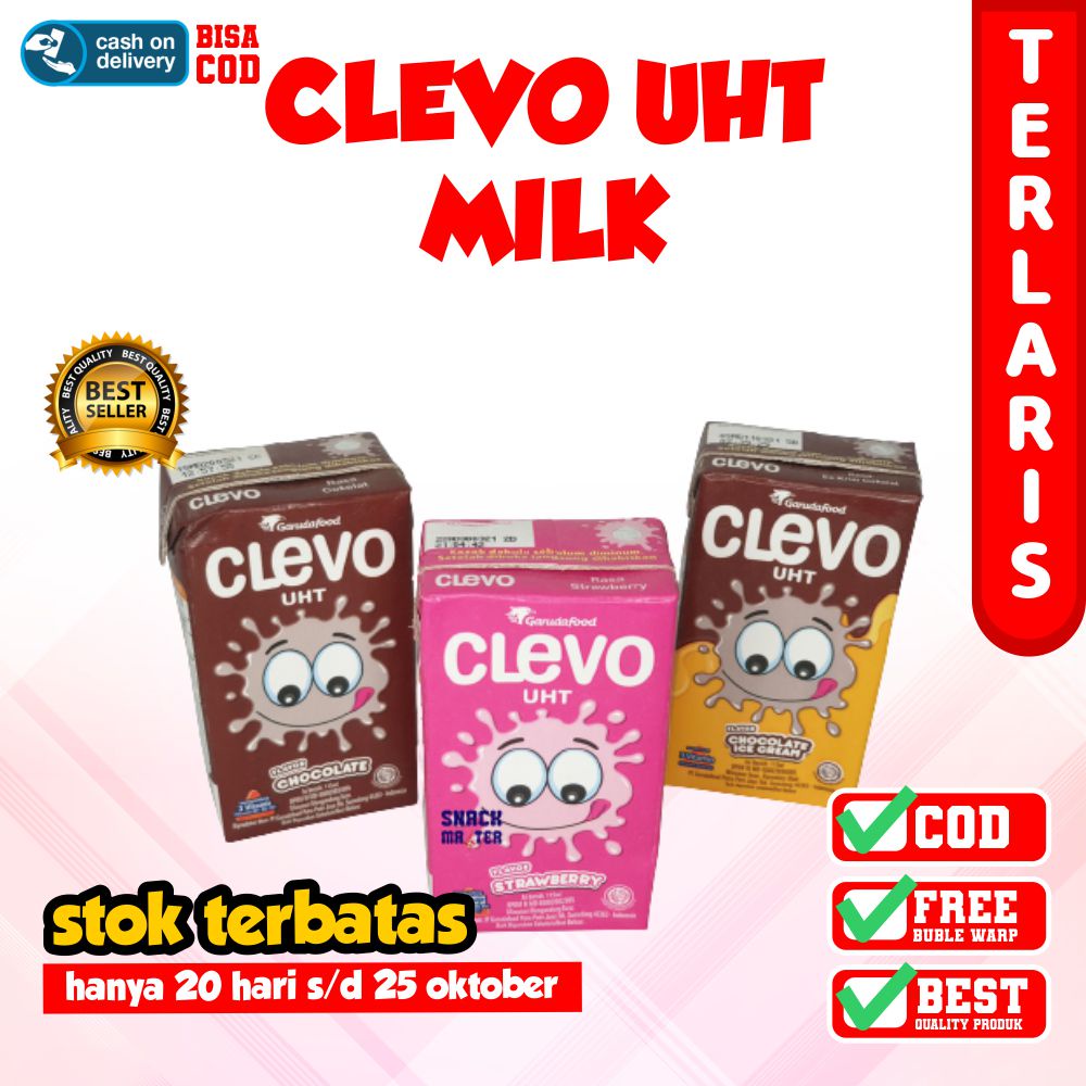 Jual PAKET MURAH MINUMAN SUSU UHT CLEVO TERMURAH SUSU KOTAK KEKINIAN ...
