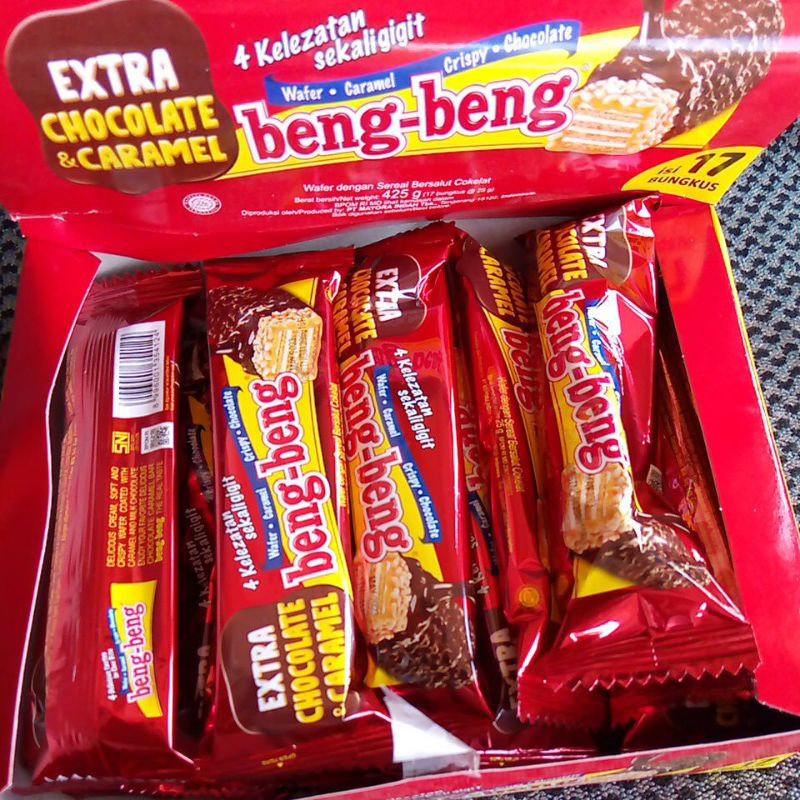 Jual BOX - Makanan snack wafer coklat MAYORA Beng Beng Extra Chocolate ...