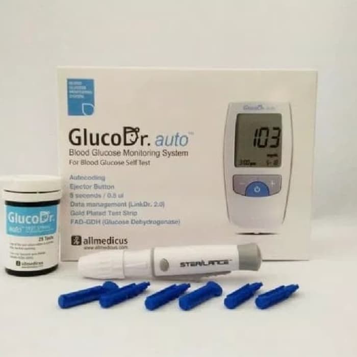 Jual Unit GlucoDr Auto + 25 Strip | Shopee Indonesia