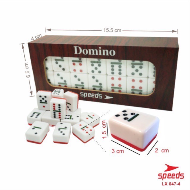 Jual Set Game Domino Batu Set Balok Tebal Gaple QQ Kartu Box kayu 047-4 ...