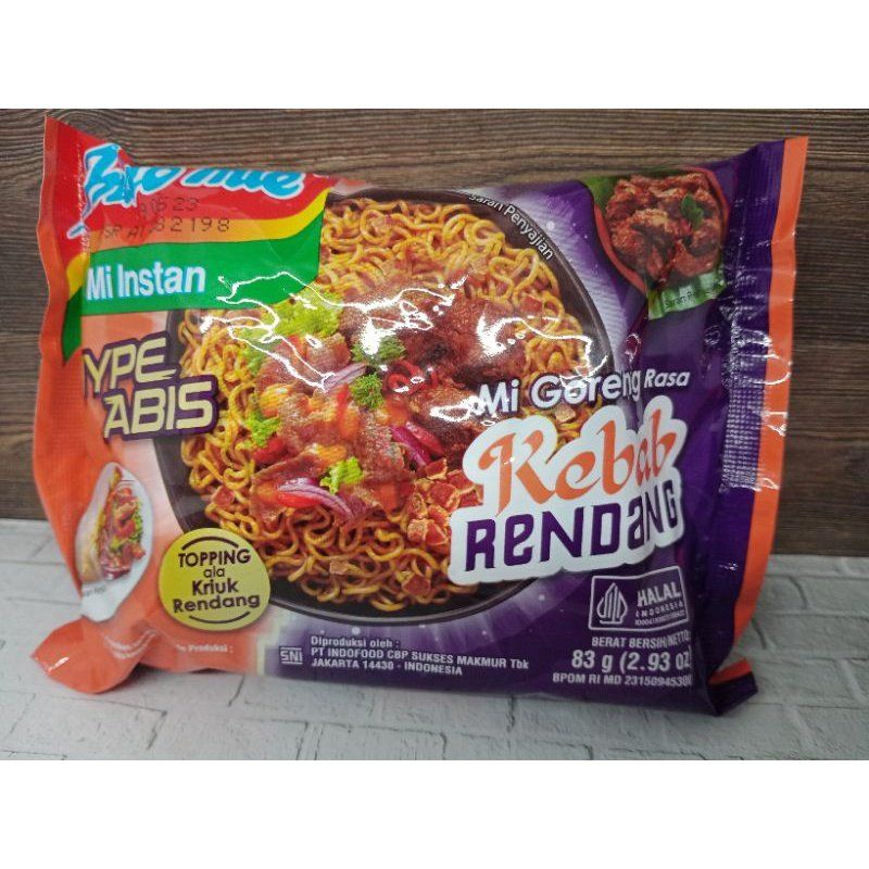 Jual Mi Instant Indomie KEBAB RENDANG Hype Abis - mie goreng Timur ...