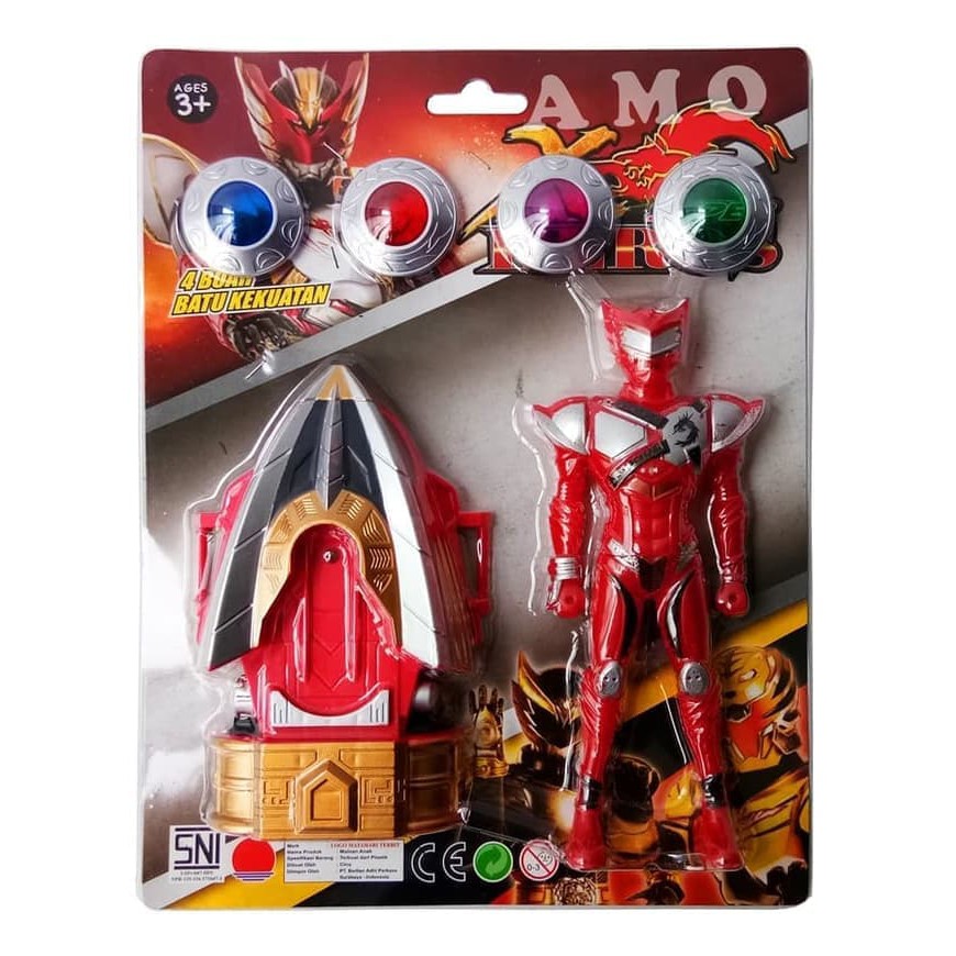 Jual Mainan Robot Jam Bima X Changer Heroes Merah Action Figure ...