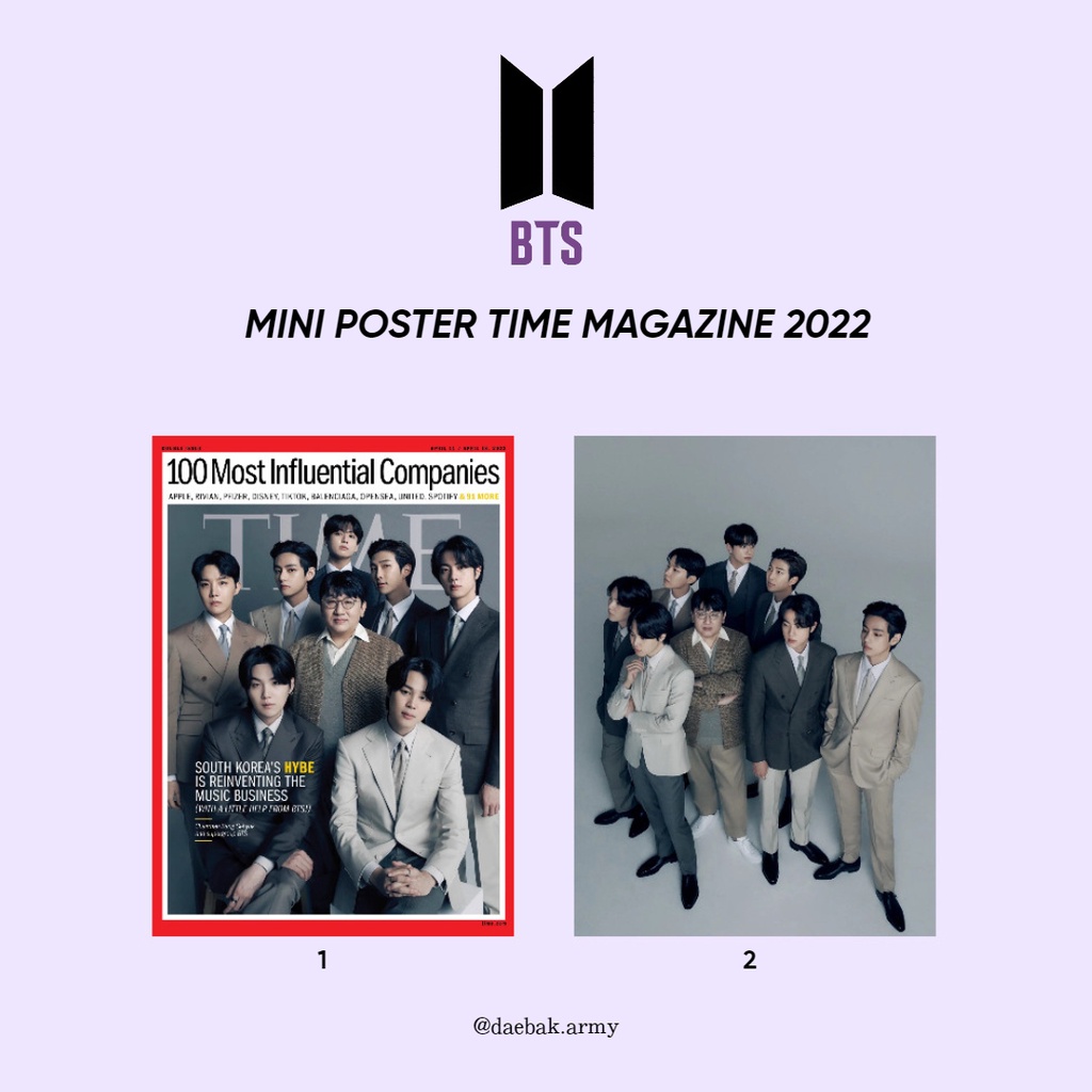 Jual MINI POSTER BTS TIME MAGAZINE (BACA DESKRIPSI) | Shopee Indonesia