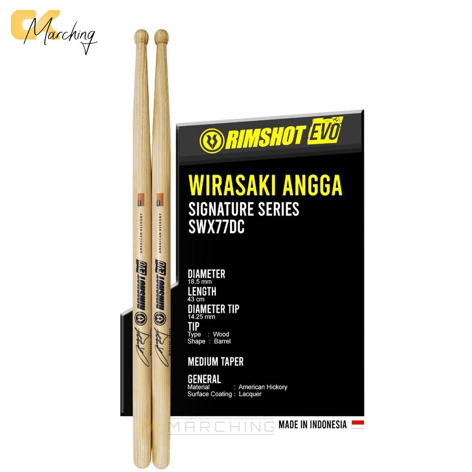 Jual Stick Snare Drum Rimshot Evo Wirasaki Angga | Shopee Indonesia