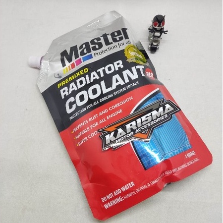 Jual MASTER PREMIXED AIR COOLANT RADIATOR COOLANT MOTOR MOBIL 1QUART ...