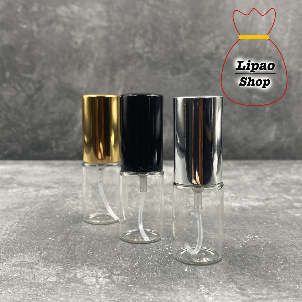 Jual Botol Spray Kaca 5ml Tutup Metal / Parfum Isi Ulang Travel Size ...