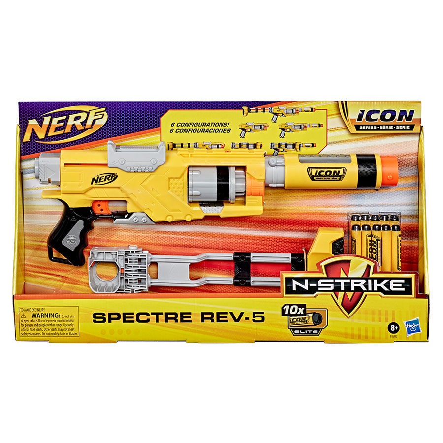 Jual NERF N-Strike Icon Series Spectre Rev-5 | Shopee Indonesia