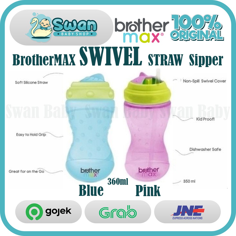 Jual BrotherMax Swivel Straw Sipper / Botol minum | Shopee Indonesia