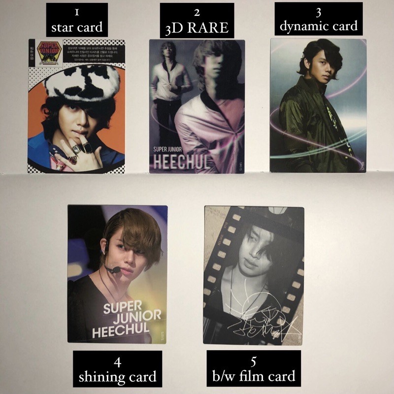 Jual Super Junior Star Card HeeChul PC Official Original Photo Card ...