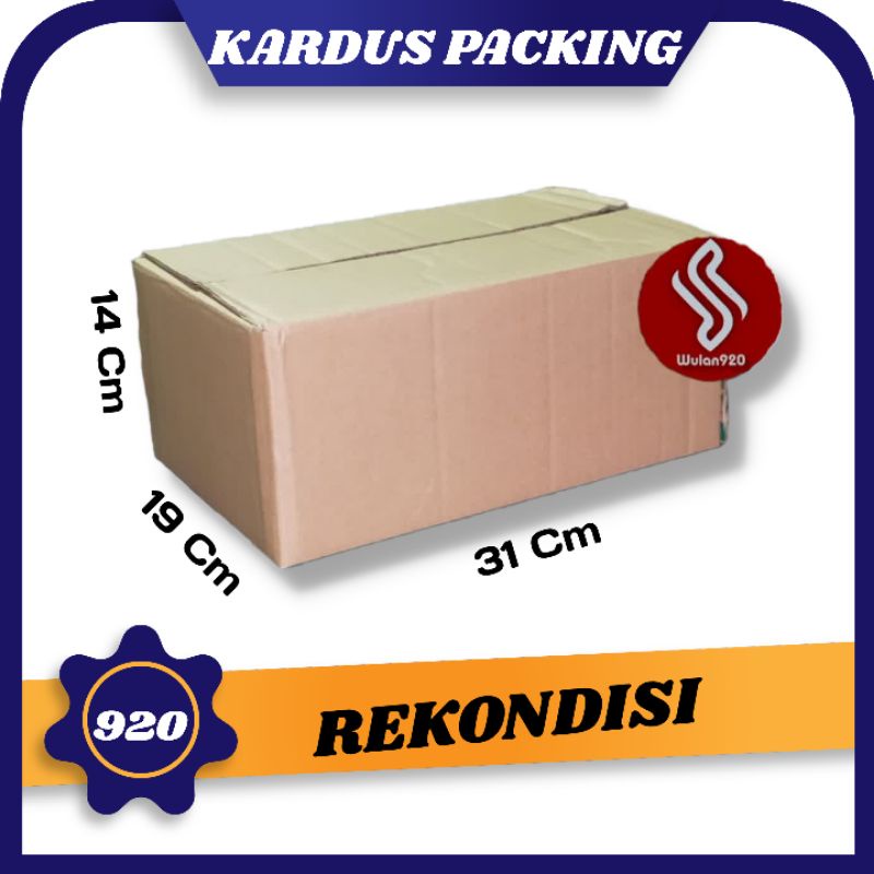 Jual KARDUS PACKING/BOX UKURAN 31 x 19 x 14 Cm ( Di luar polos di dalam ...
