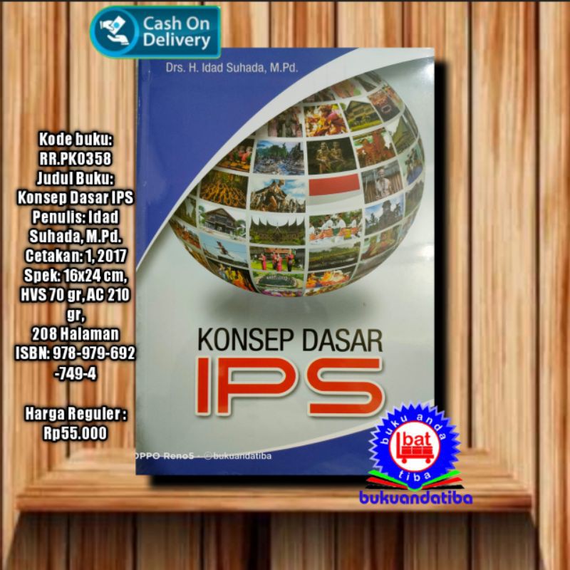 Jual BUKU Konsep Dasar IPS - Idad Suhada, M.Pd. - ORIGINAL | Shopee Indonesia