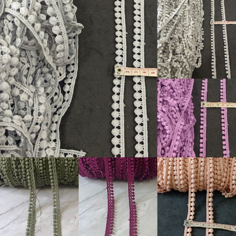 Jual Renda list pinggir motif cantik (per50cm) | Shopee Indonesia