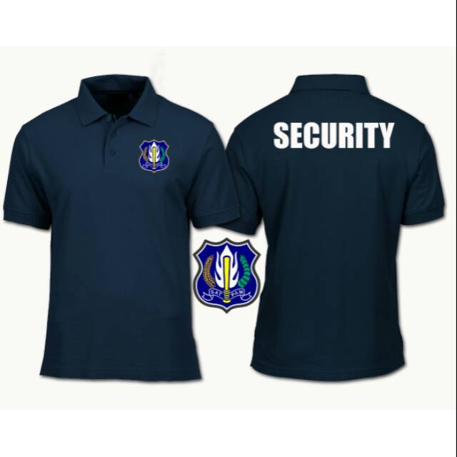 Jual kaos kerah/polo shirt/baju keren SATPAM SECURITY | Shopee Indonesia