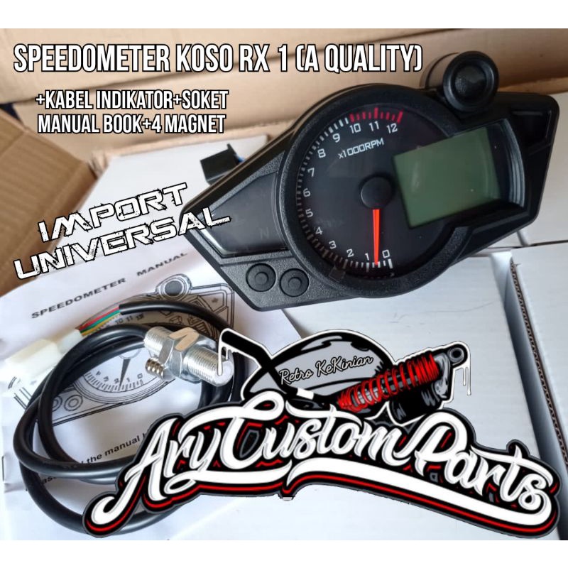 Jual Speedometer digital rpm bensin spido bulat vixion cb100 rx king ...