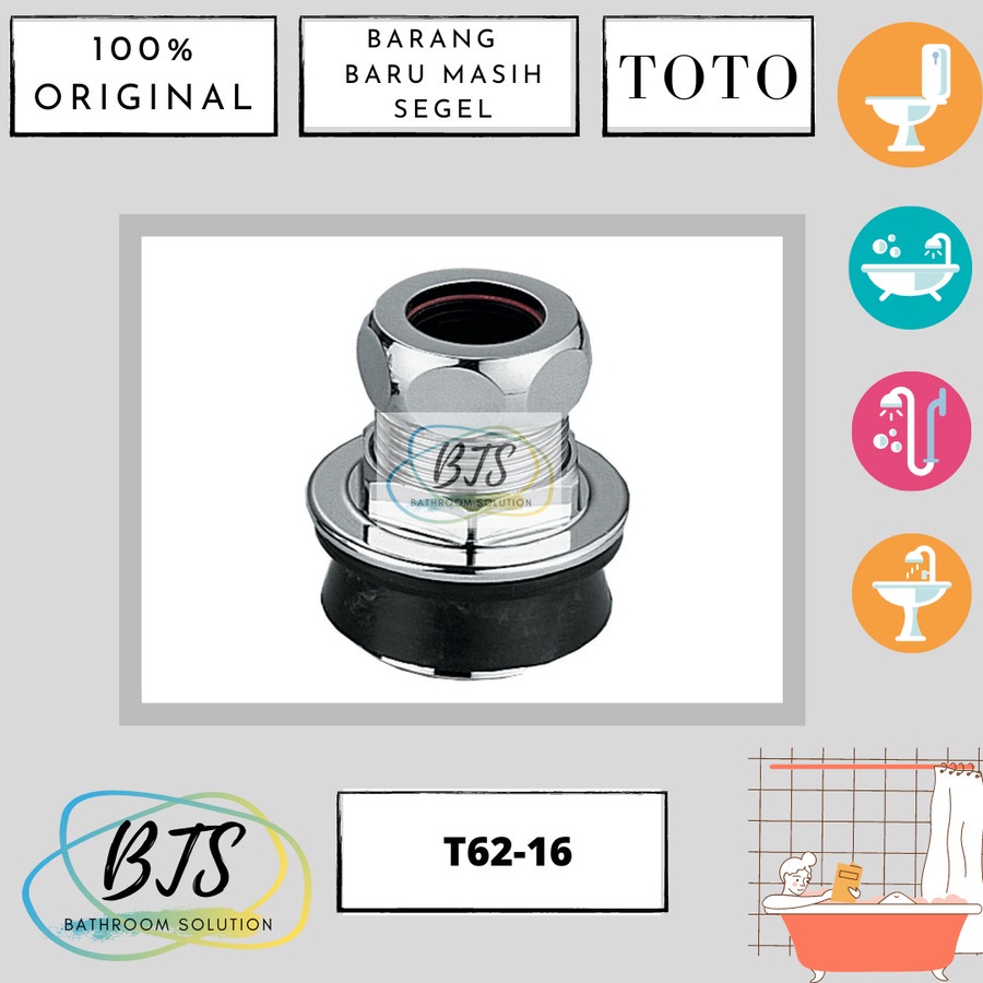 Jual Inlet spud/ sput urinal TOTO T62-16 / T 62-16 / T62 -16 | Shopee ...