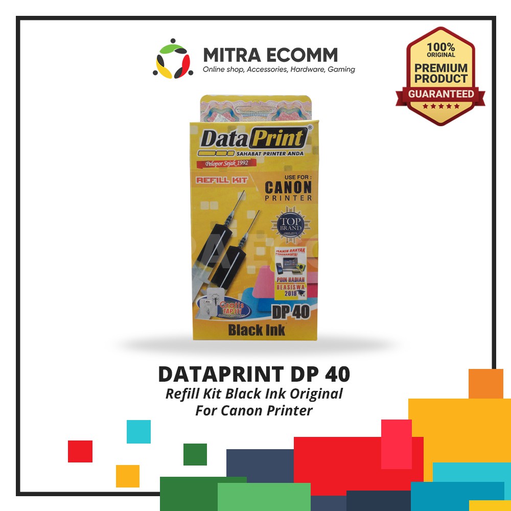 Jual TINTA DATAPRINT DP40 Refill Original DP 40 | Shopee Indonesia