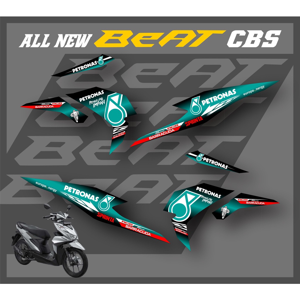 Jual Striping Beat Fi/Beat Deluxe Cbs Beat Street 2020 2021Petronas Lis ...