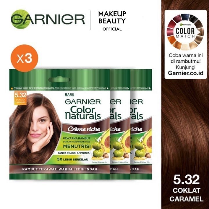 Jual GARNIER Color Natural Express Cream / Ultra Color Sachet | Shopee ...