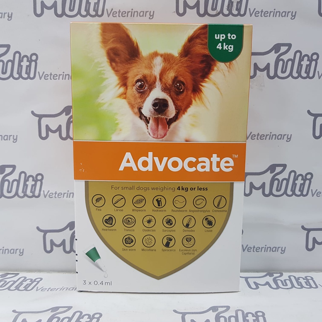Jual ADVOCATE Dog Up to 4kg Obat Kutu Anjing Kecil Tick & Flea | Shopee ...