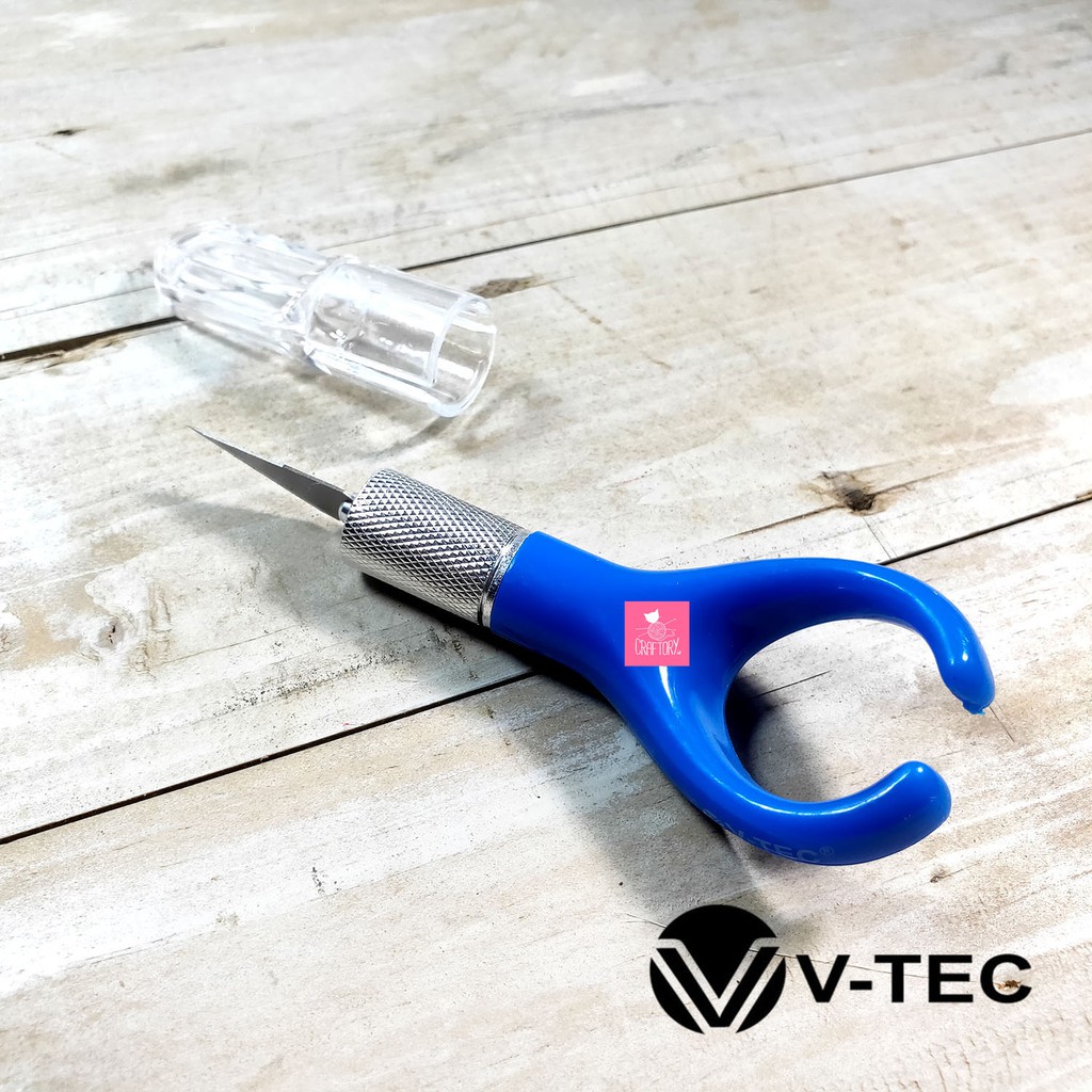 Jual V-TEC FINGER CRAFT KNIFE CK-30 SB ++ REFILL / FINGER CUTTER ...