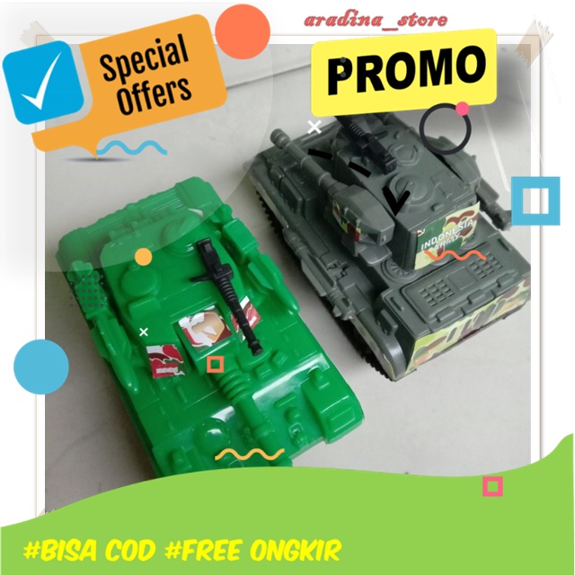 Jual Mobil Tank Mainan Anak Edukasi 2 3 4 Tahun Mainan Tank Tentara ...