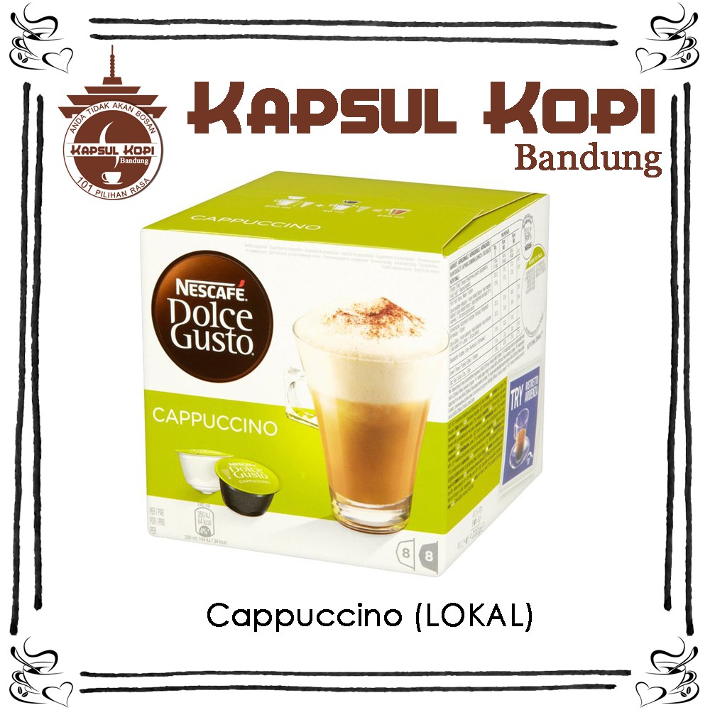 Jual Cappuccino Kapsul Kopi LOKAL Nescafe Dolce Gusto NDG Coffee ...