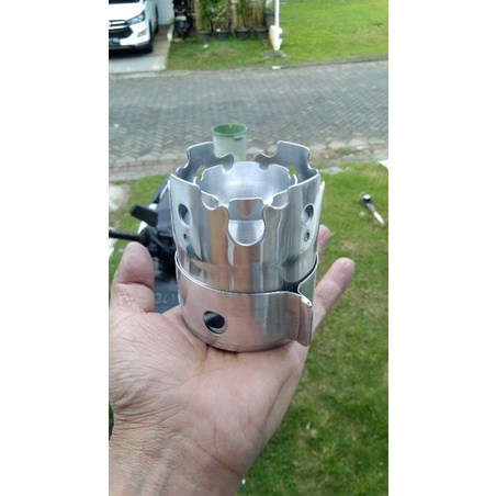 Jual kompor mini ada stelan api..2 tungku 7.2 cm dan 4.7 cm digabung ...