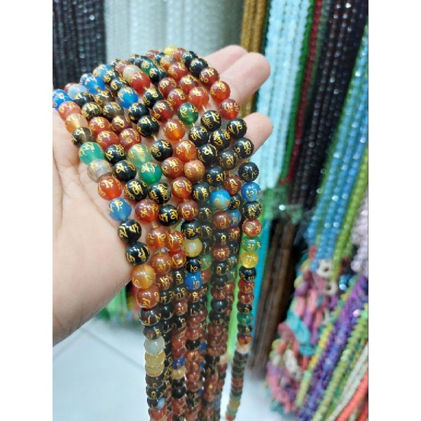 Jual MANIK BATU ALAM MANTRA UKIR CINA/NAGA ZIZE,8M,10M,12MM | Shopee ...