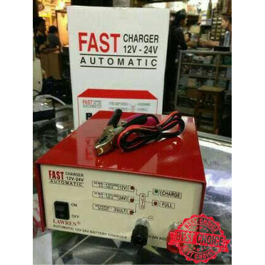 Jual fast charger accu aki 12v 24v otomatis- batery Carger 12 24- cas ...