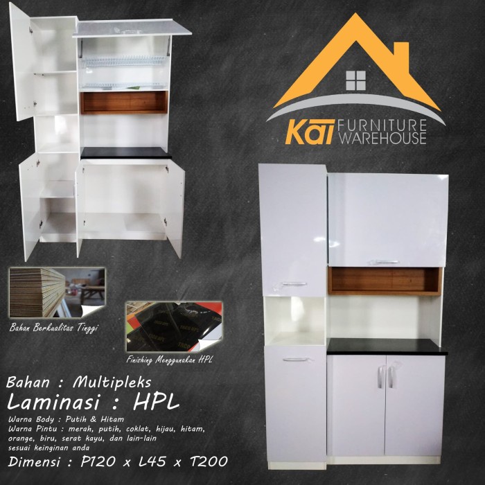 Jual LEMARI DAPUR / LEMARI SAYUR / RAK PIRING MINIMALIS 3 PINTU ...
