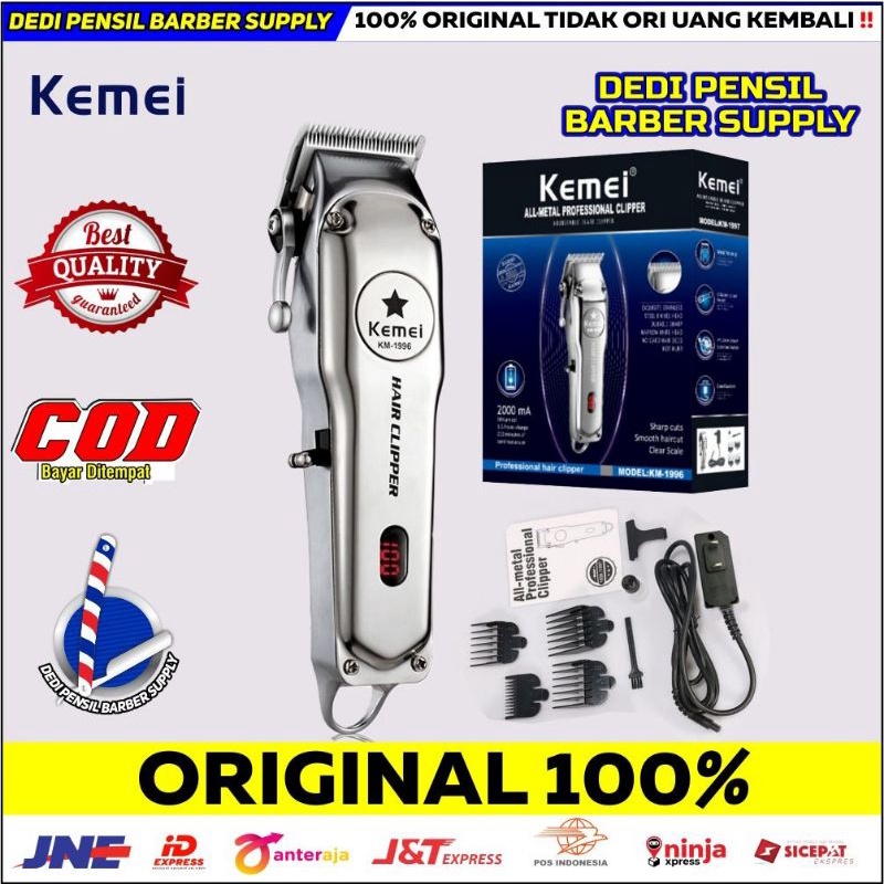 Jual KEMEI KM-1996 TAPER HAIR CLIPPER CLIPPER TAPER MESIN CUKUR TAPER ...