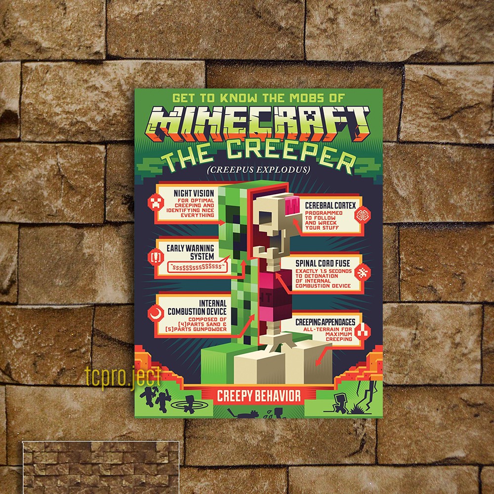 Jual MINECRAFT CREEPY BEHAVIOUR GAME POSTER - DEKORASI HIASAN DINDING ...