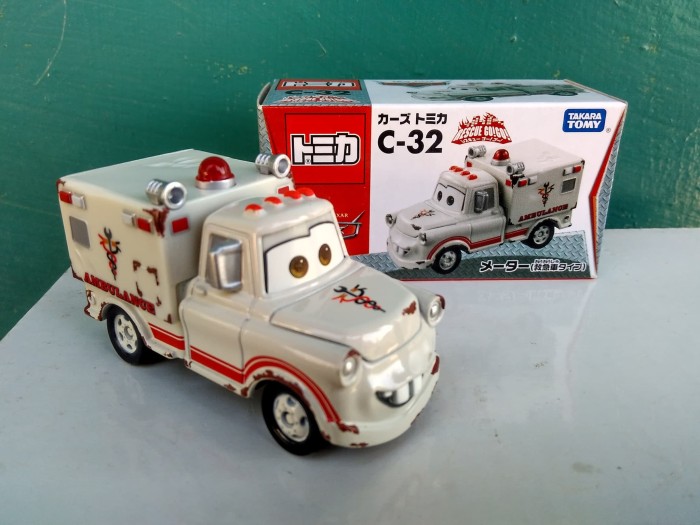 Jual TOMICA CARS C-32 Ivan Meter AMBULANCE RESCUE GOGO TYPE Disney ...