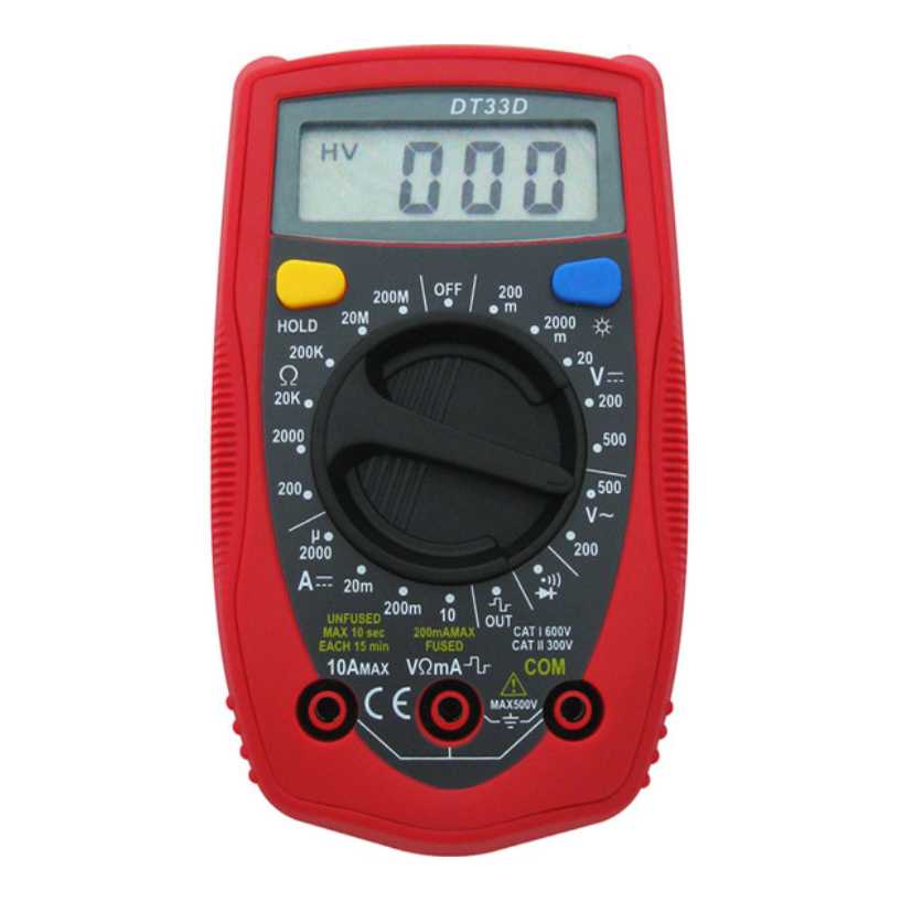 Jual Pocket Size Digital Multimeter AC/DC Voltage Tester - DT33D ...