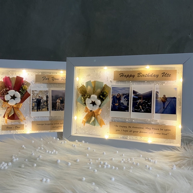 Jual 3D POLAROID SALJU | kado custom ulang tahun cewek cowok | kado natal | bingkai foto custom ...