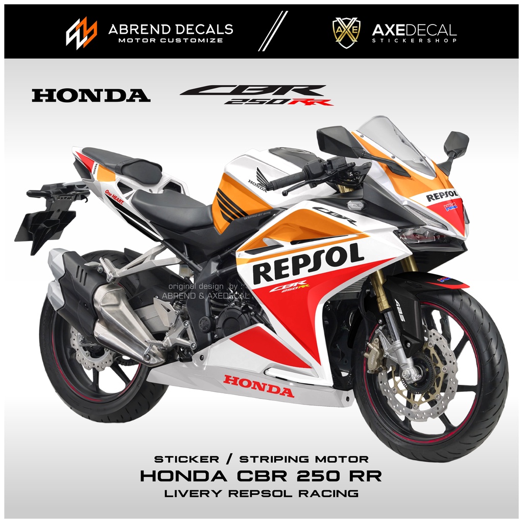 Jual Striping Honda CBR 250 RR Repsol Racing / Stiker Motor CBR 250RR ...