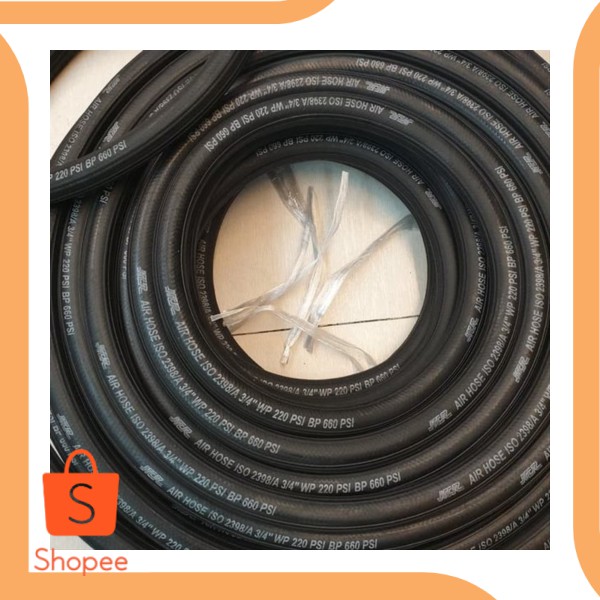 Jual Jual Selang Angin Kompresor 19mm 3 per 4 inch NCR. Selang Udara ...