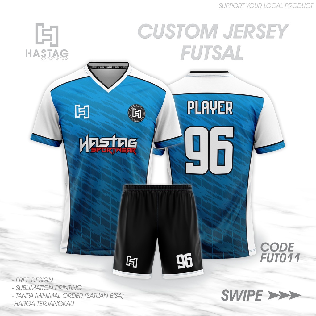 Jual [BISA SATUAN]Jersey Baju Futsal/Sepak Bola Custom Full Printing Free Desain TERMURAH ...
