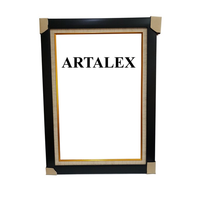 Jual Artalex Bingkai Foto / Pigura / Frame Photo 40x60 cm Hitam + Linen ...