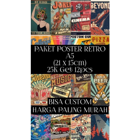 Jual POSTER DINDING RETRO | Shopee Indonesia
