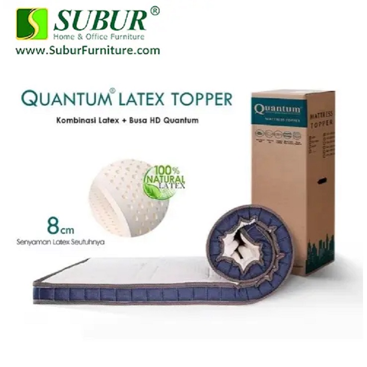 Jual Quantum Latex Topper 8 cm Mattress Kasur Springbed Spring Bed ...