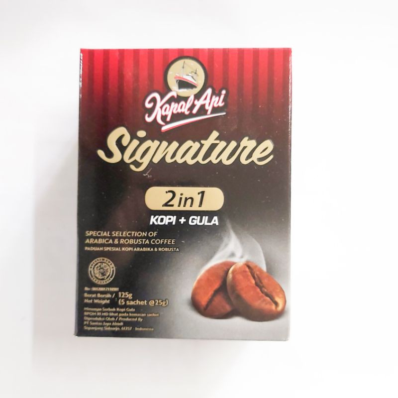 Jual Kapal Api Signature 2 in 1 125g | Shopee Indonesia