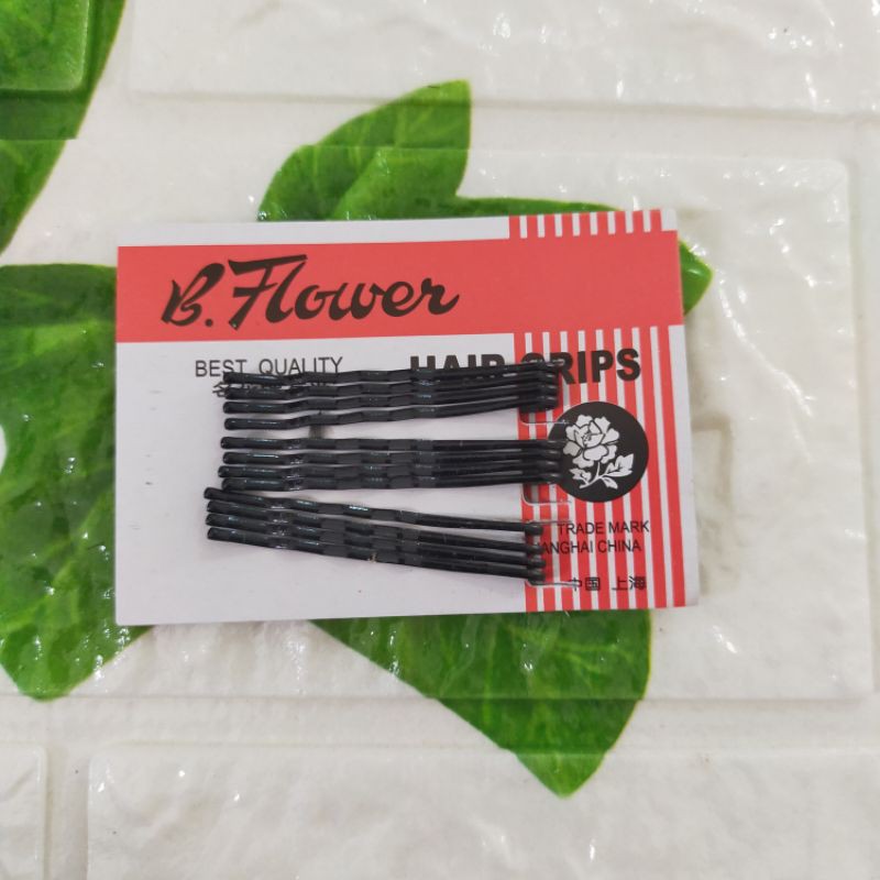 Jual JEPIT HITAM KECIL GELOMBANG FLOWER BRAND BOBBY PIN HAIR GRIPS ...