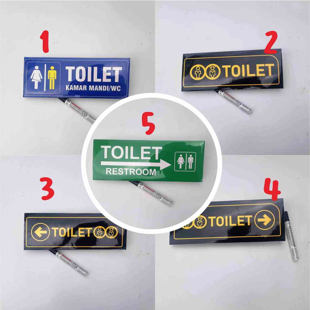 Jual Sticker Stiker Toilet Waterproof | Stiker Label Toilet | Stiker ...