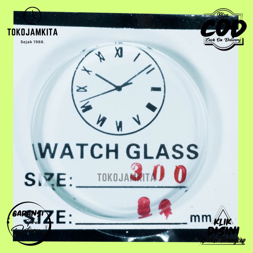 Jual Kaca Jam Kaca Bahan Watch Glass PNC-300 Murah 3 cm | Shopee Indonesia