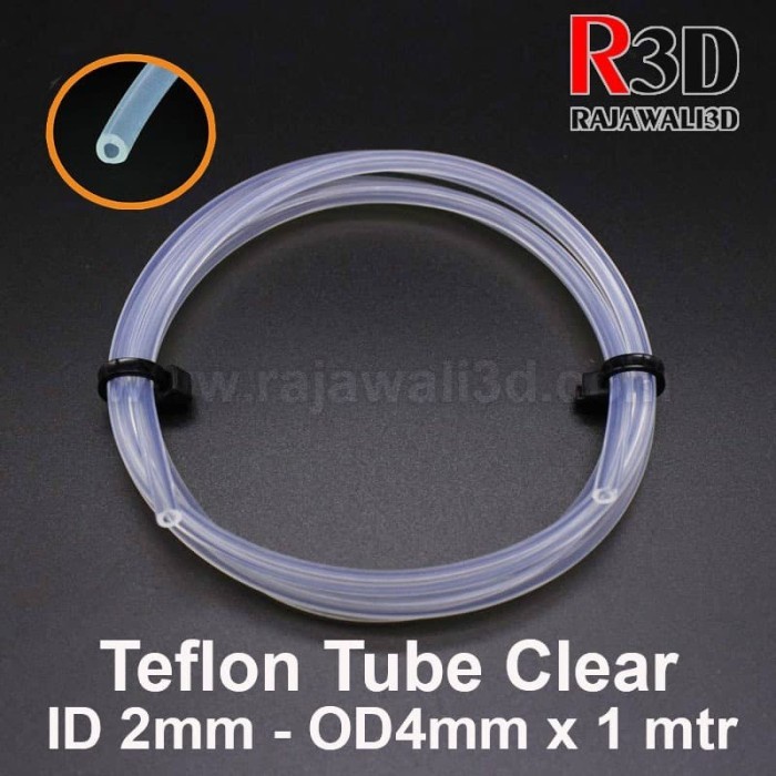 Jual PTFE Tube Teflon Extruder Clear OD 4mm ID 2mm | Shopee Indonesia