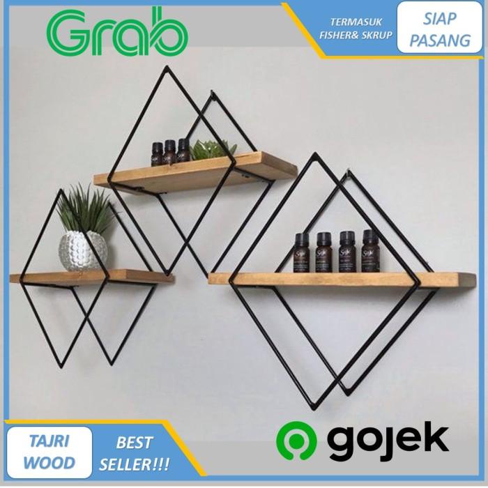 Jual Rak Dinding Besi Dekorasi Dinding Minimalis Industrial Style ...