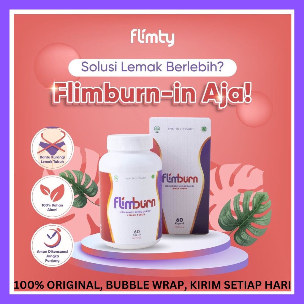 Jual Flimty Flimburn by Flimty | 1 botol isi 60 tablet Flimty Flimburn ...