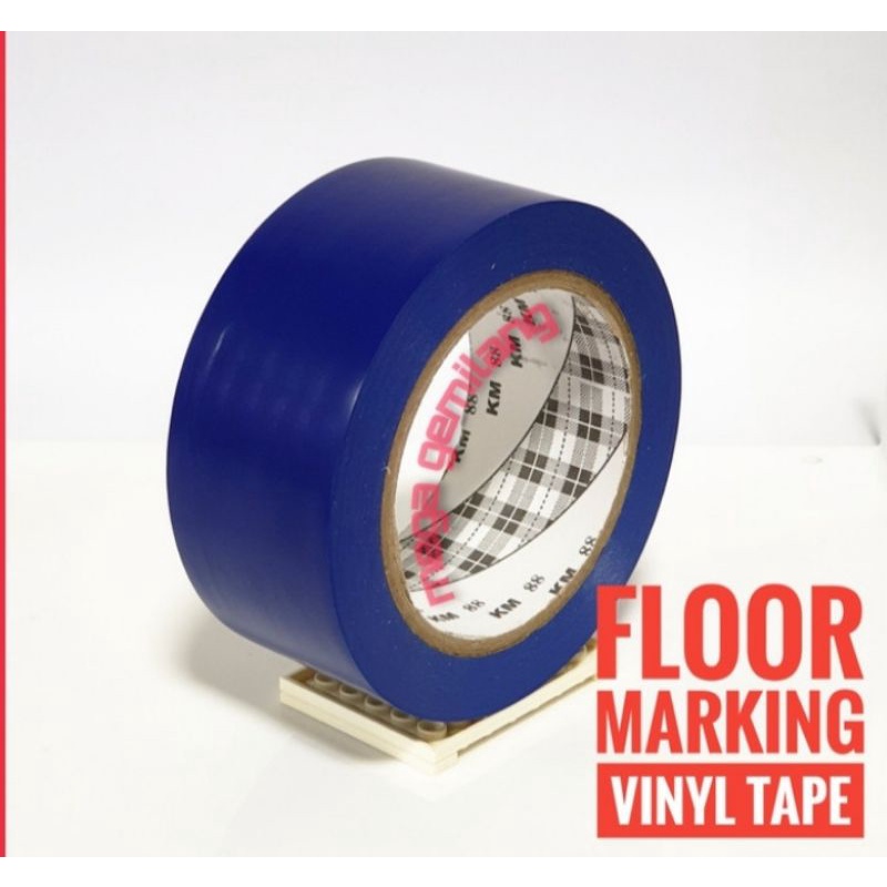 Jual Vinyl Tape Marking Tape Lakban Garis Lantai Floor Marking Tape Isolasi Lantai Ukuran 5cm x ...