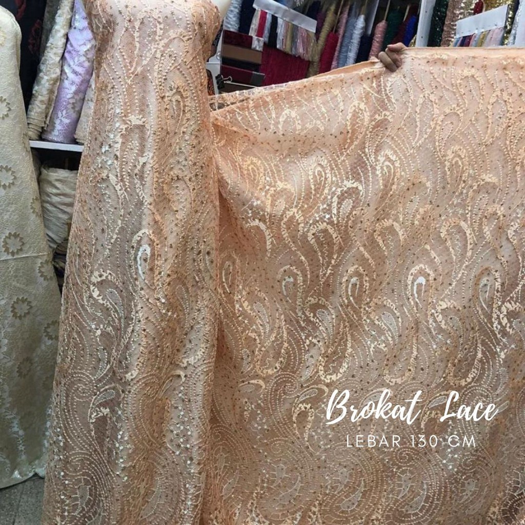 Jual [MONICA] Brokat Super Wave Timbul Cantik Mewah, Harga per 1/2 ...